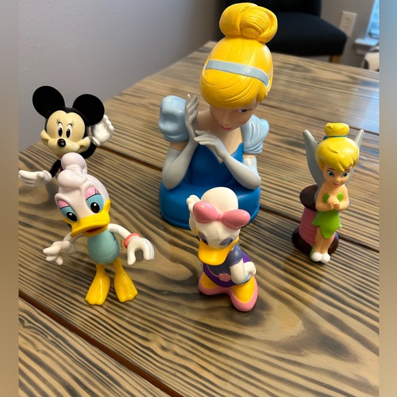 Disney | Toys | Assorted Disney Figures Cinderella Plastic Bank 8with ...